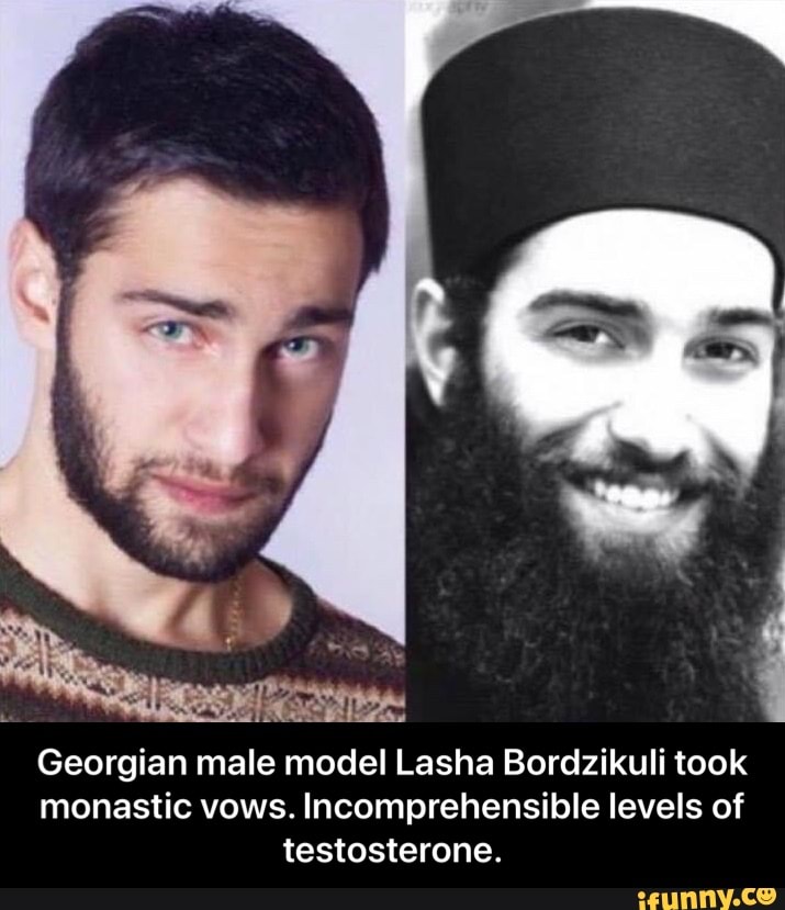 Georgian male model Lasha Bordzikuli took monastic vows ...