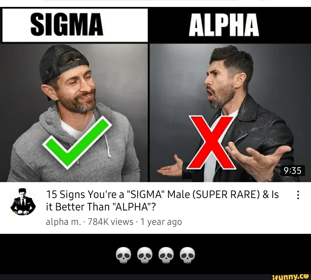 SIGHIA 15 Signs You're "SIGMA" Male (SUPER RARE) & Is it Better Than ...