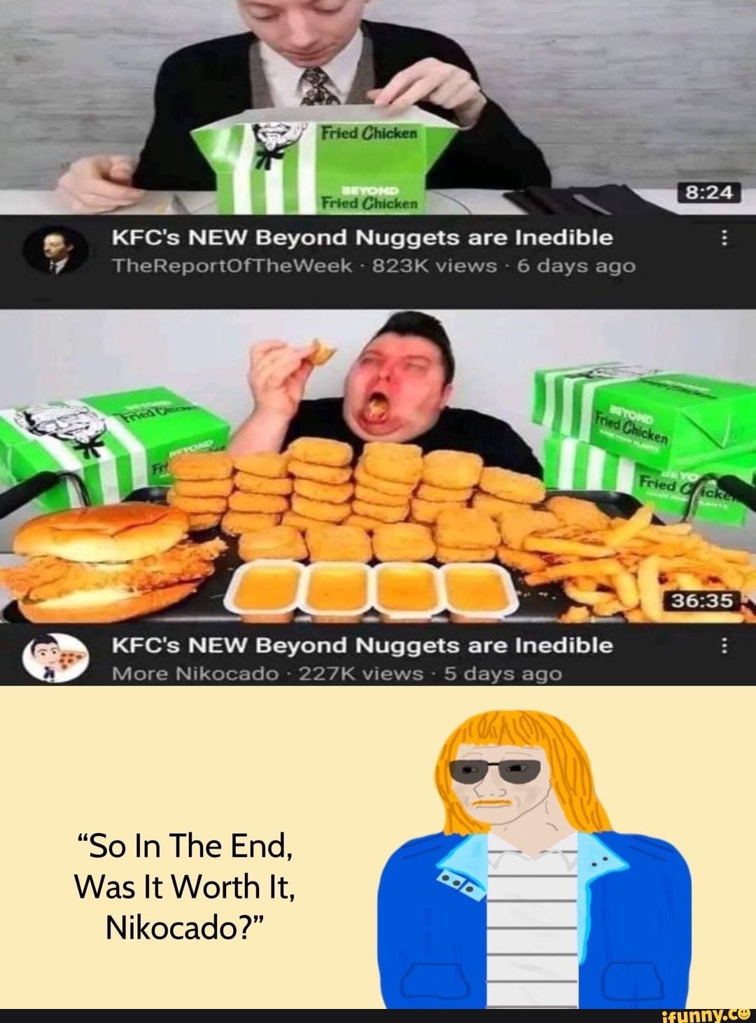 Fred Chieken Fried Chicken KFC's NEW Beyond Nuggets are Inedible Week ...