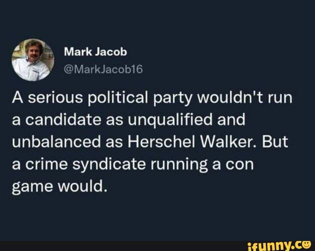 Mark Jacob A serious political party wouldn't run a candidate as ...