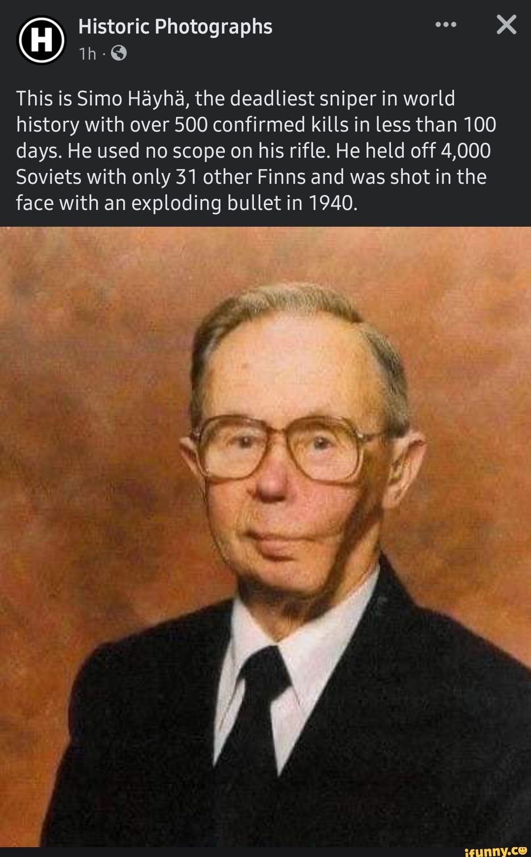 Historic Photographs This is Simo Hayhd, the deadliest sniper in world ...
