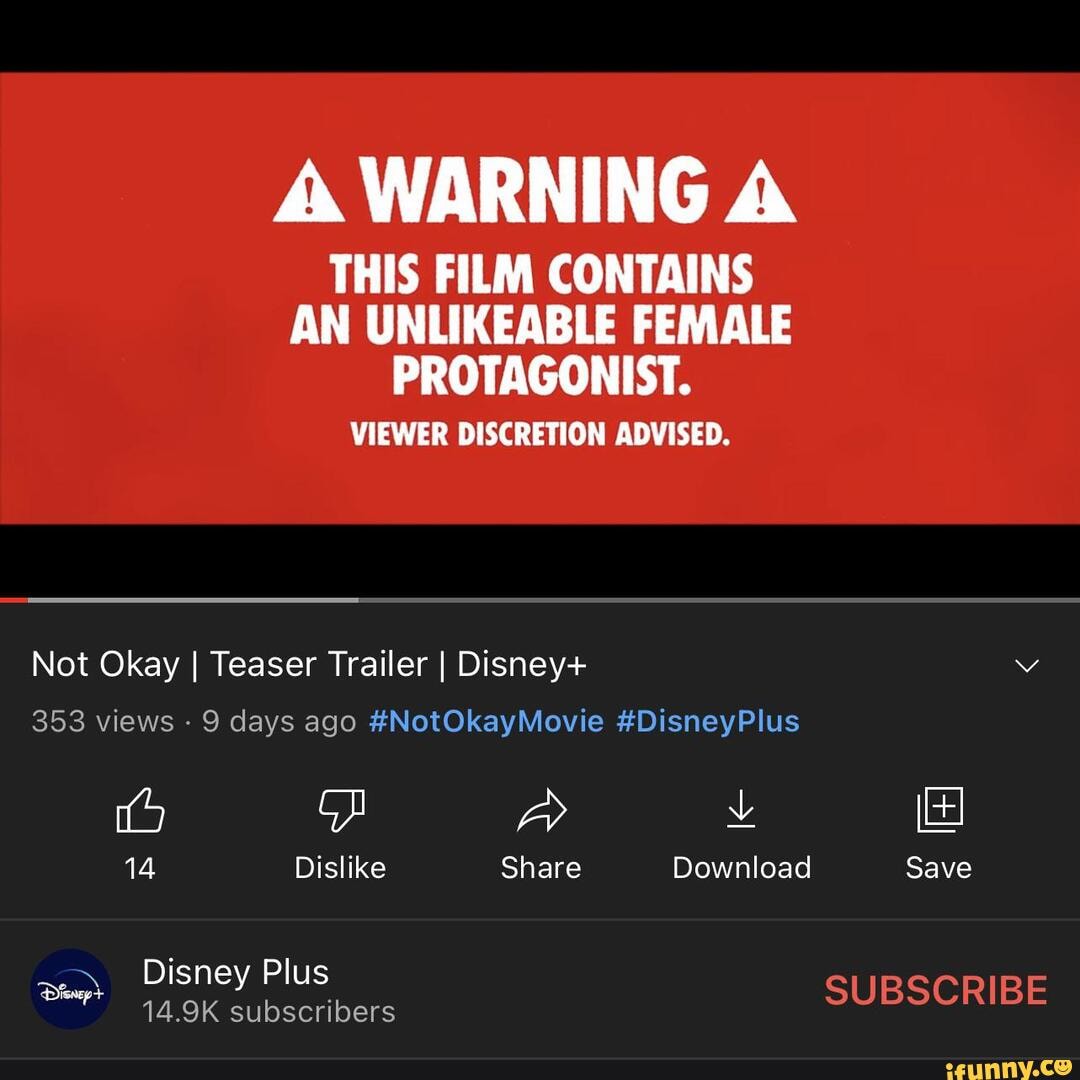 A WARNING A THIS FILM CONTAINS AN UNLIKEABLE FEMALE PROTAGONIST. VIEWER ...