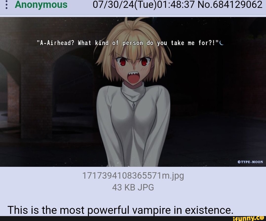 Anonymous No.684129062 head What kind of person do you take me for ...