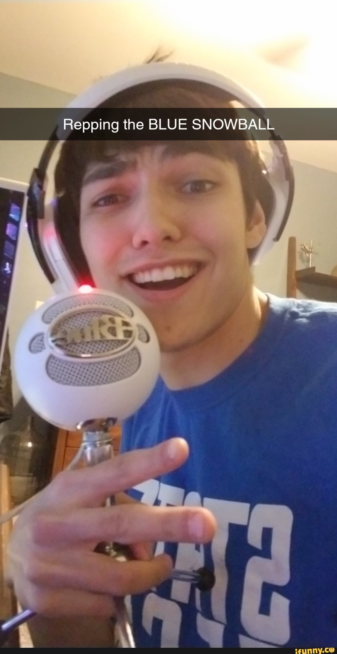 Repping the BLUE SNOWBALL - iFunny