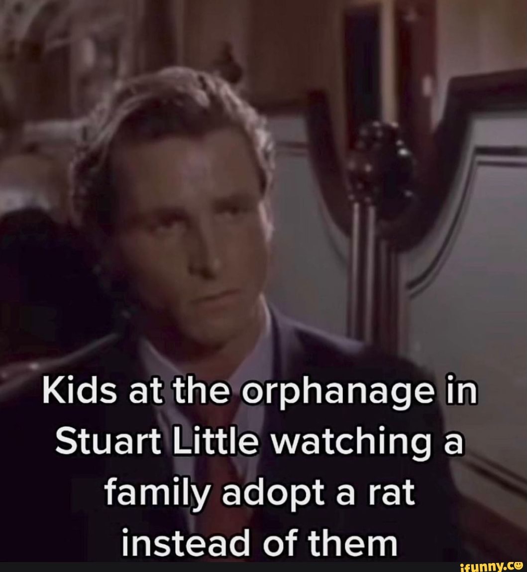 Kids at the orphanage in Stuart Little watching a family adopt a rat ...