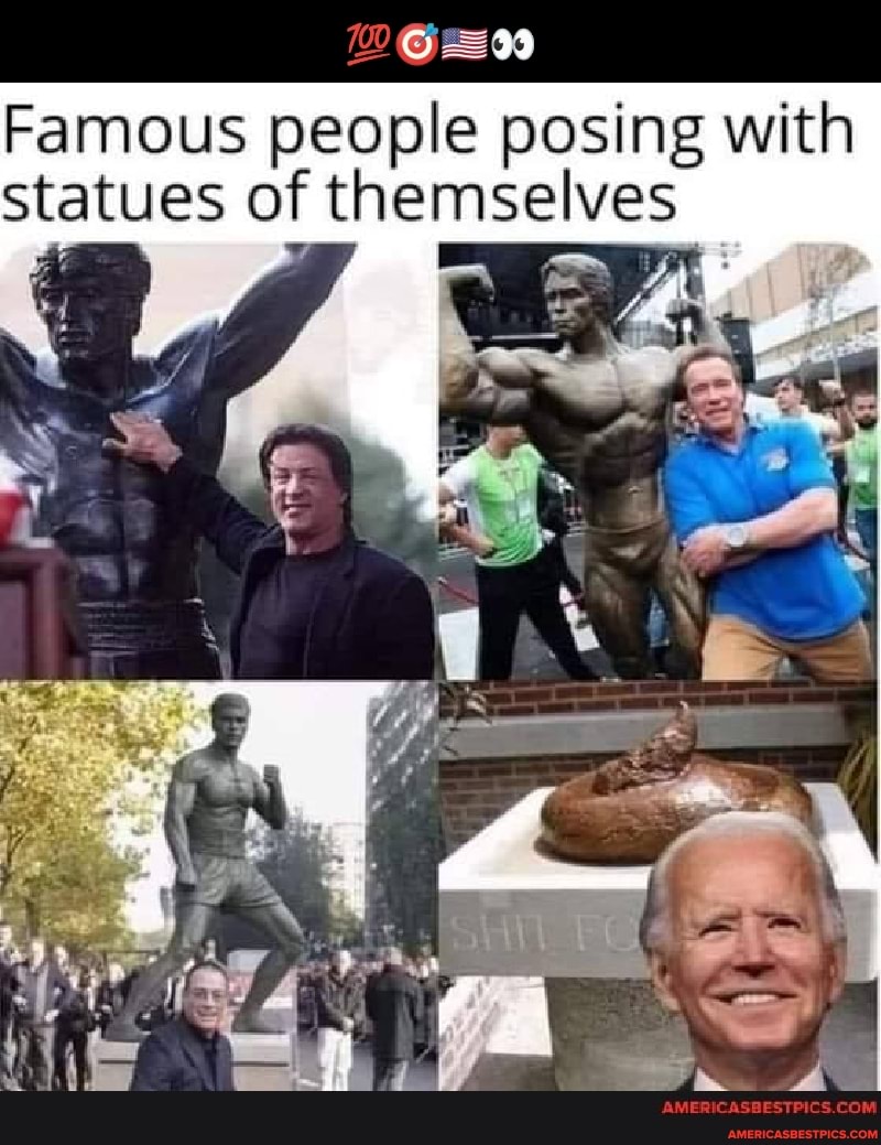Famous people posing with Statues of themselves COM - America’s best ...