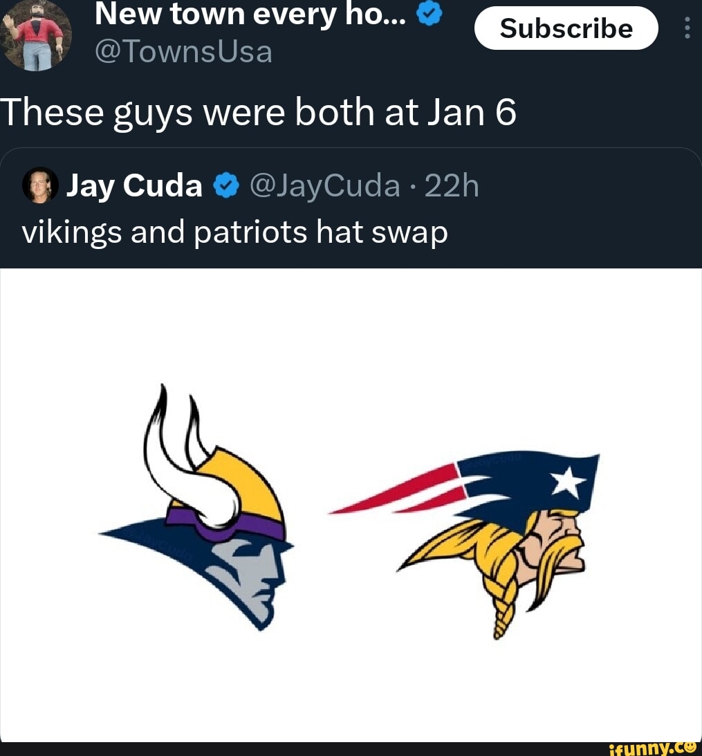 New town every ho... @TownsUsa Subscribe These guys were both at Jan 6 ...