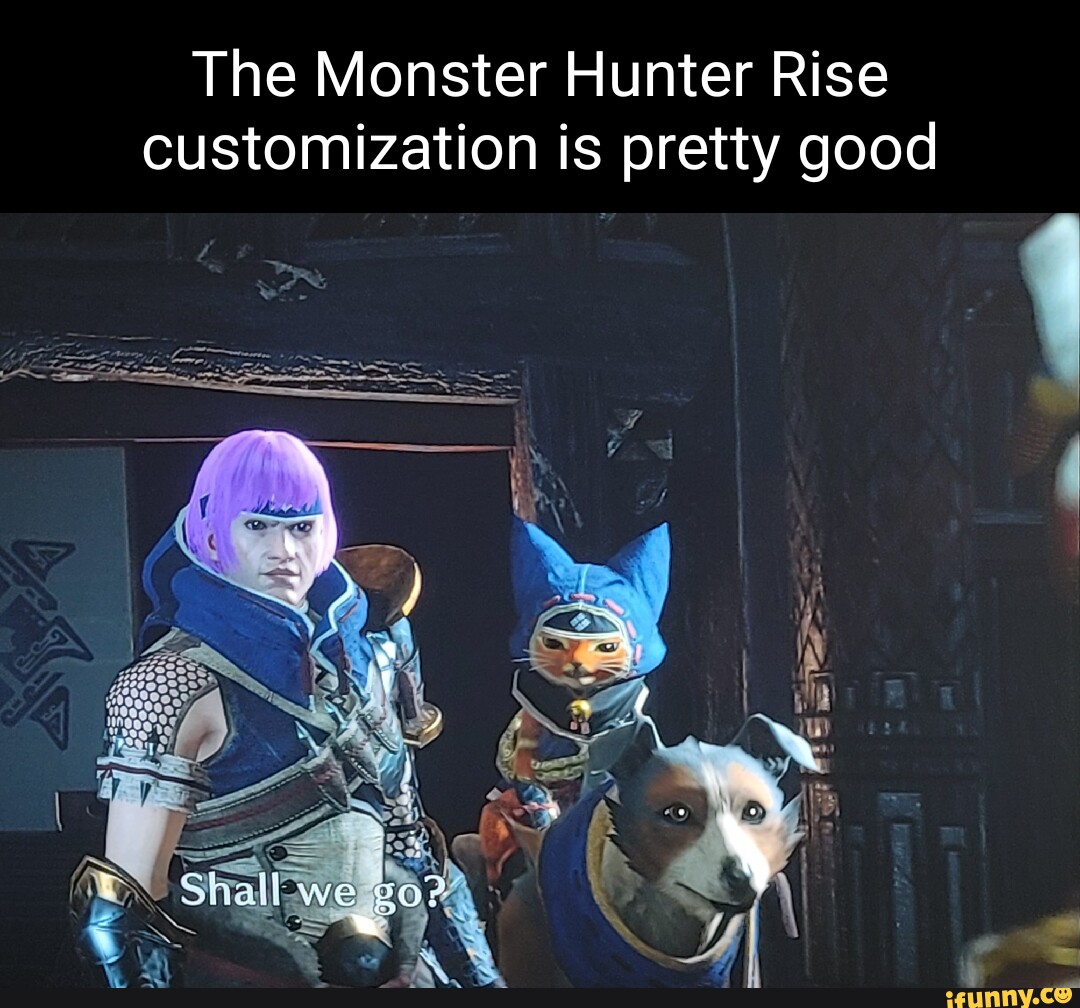 The Monster Hunter Rise customization is pretty good Ewe go? - iFunny