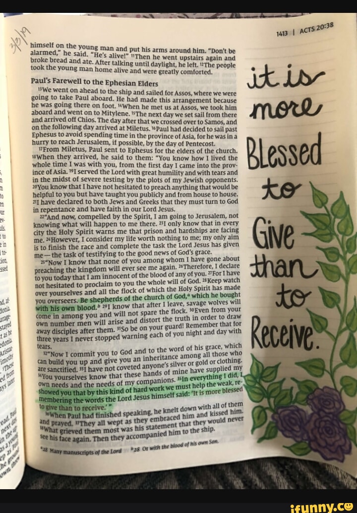 He man and put his arms around him. "Don't be broke bread and He' alive ...