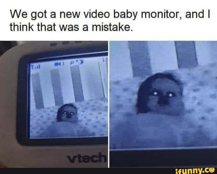 We got a new video baby monitor, and I think that was a mistake. - iFunny
