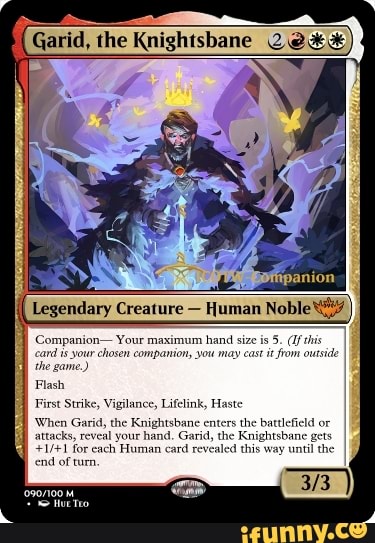 Garid, the Knighisbane II Legendary Creature Human Noble Companion ...