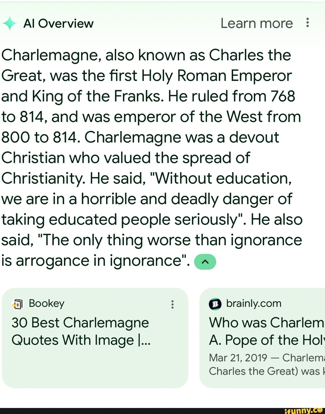 Charlemagne memes. Best Collection of funny Charlemagne pictures on iFunny