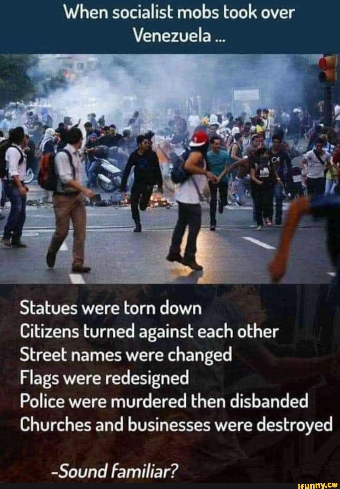 When socialist mobs took over Venezuela Statues were torn down Citizens ...