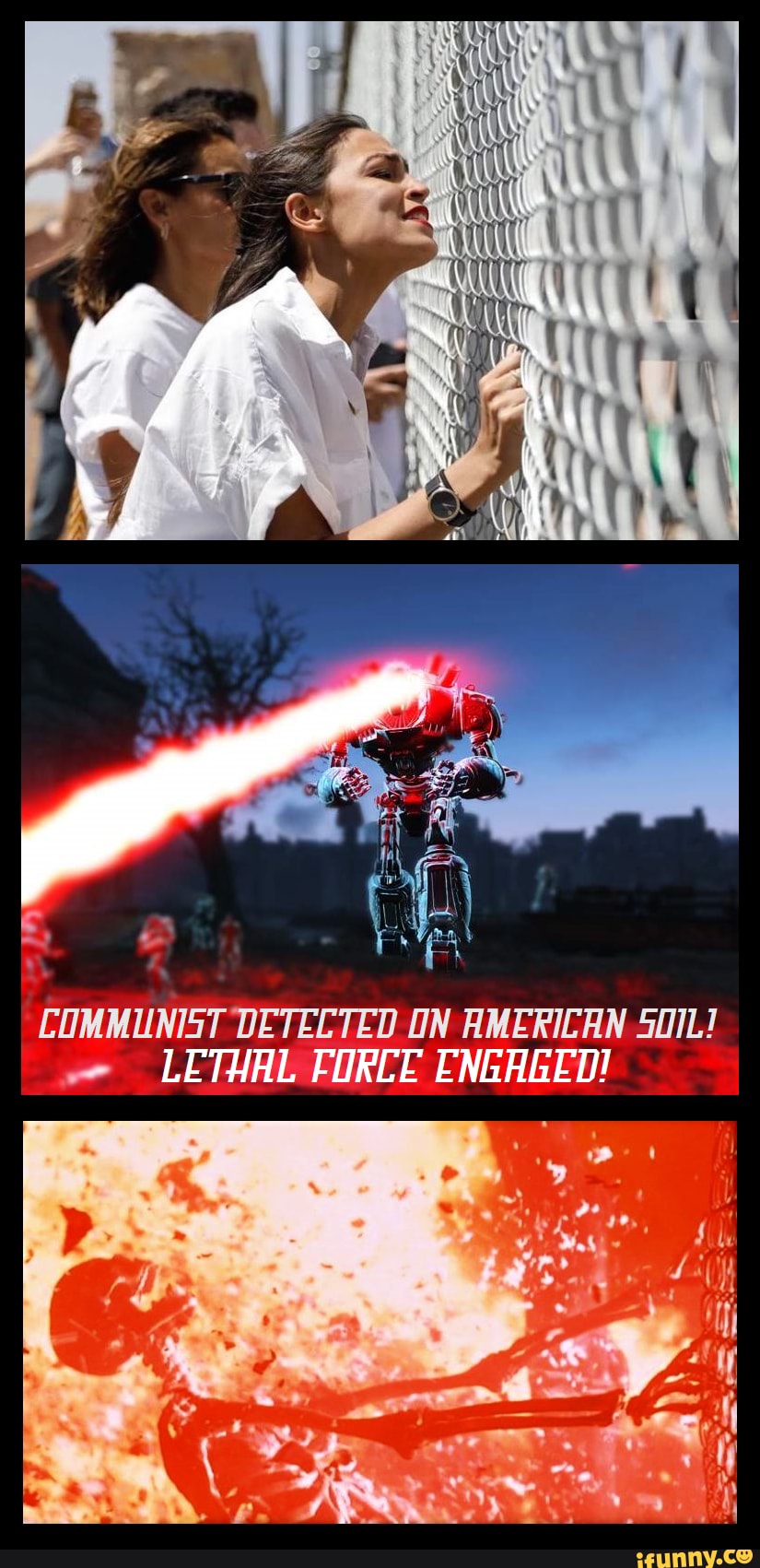 COMMUNIST DETECTED ON AMERICAN SOIL! LETHAL FORCE ENGAGED! - iFunny