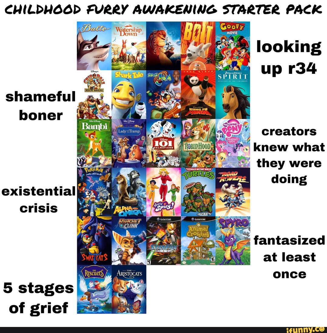CHILDHOOD FURRY AWAKENING STARTER PACK looking up SPIRIT shameful boner ...
