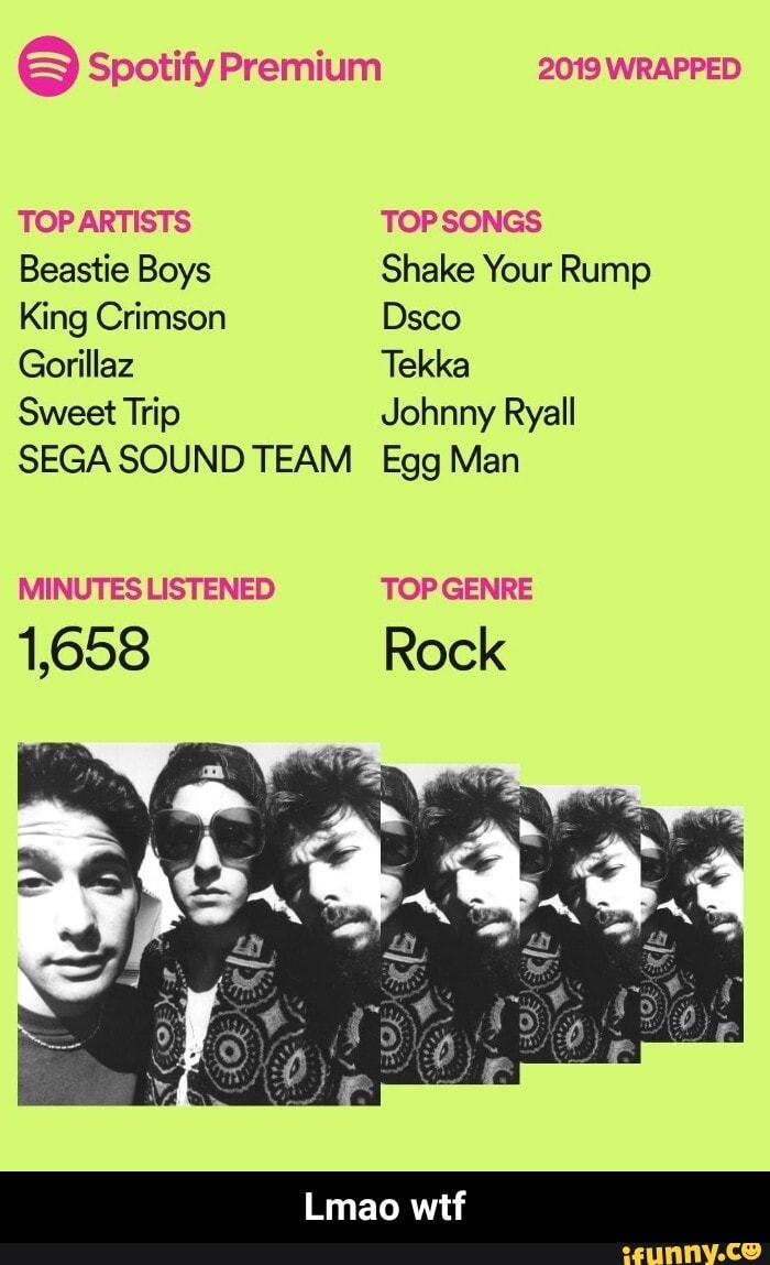 6 Spotify Premium 2019 WRAPPED TOP ARTISTS TOP SONGS Beastie Boys Shake ...