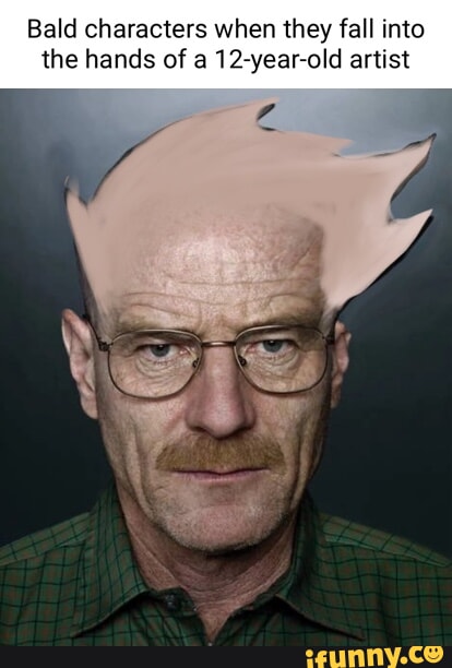 Bald characters when they fall into the hands of 12-year-old artist ...