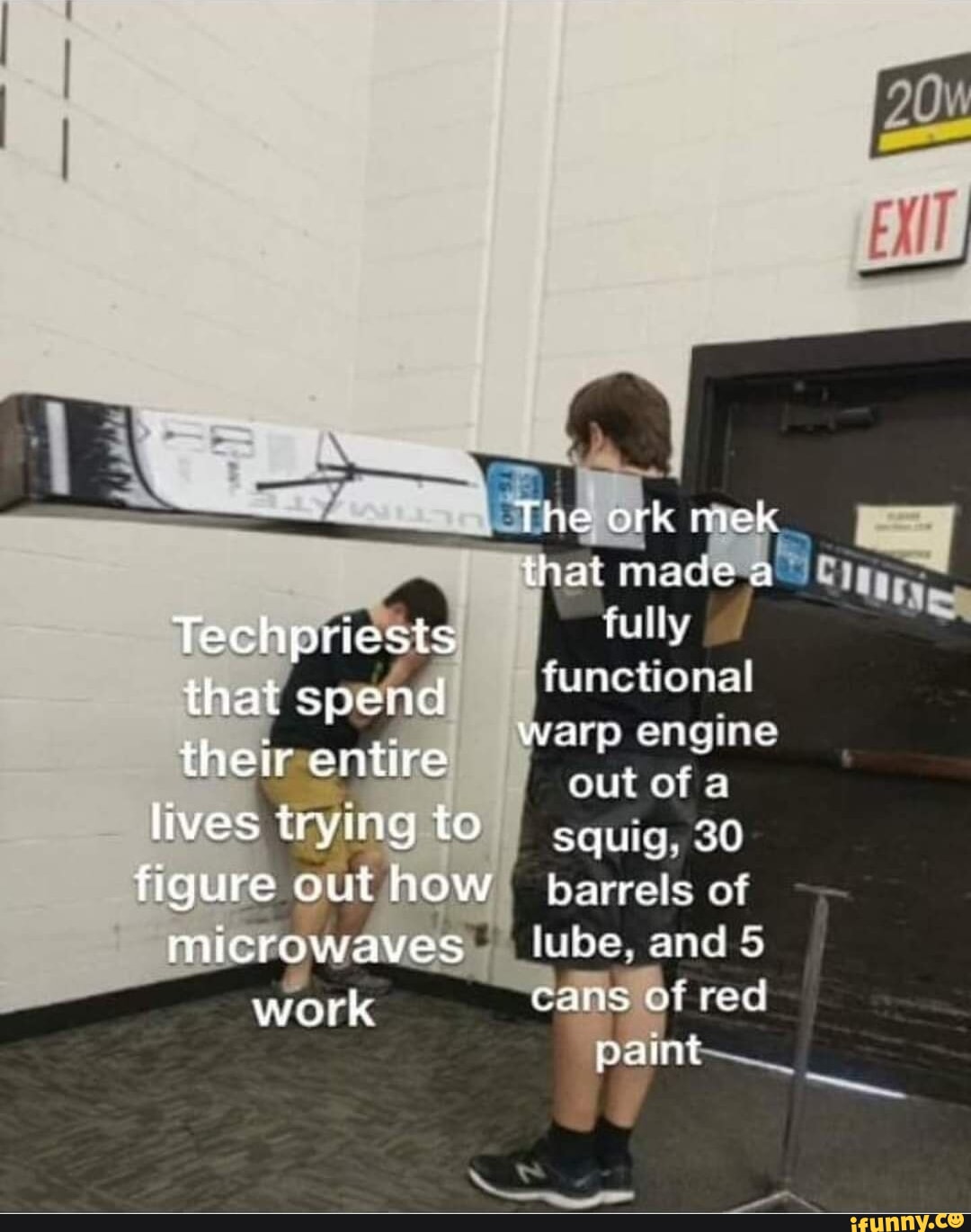 The ork mek that made functional their entire Warp engine out of a ...