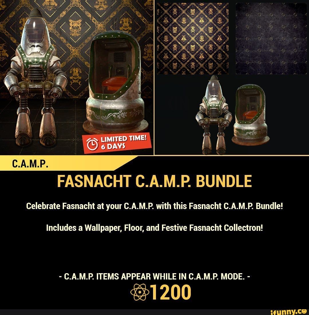 LIMITED TIME! 6 DAYS Celebrate Fasnacht at your C.A.M.P. with this ...