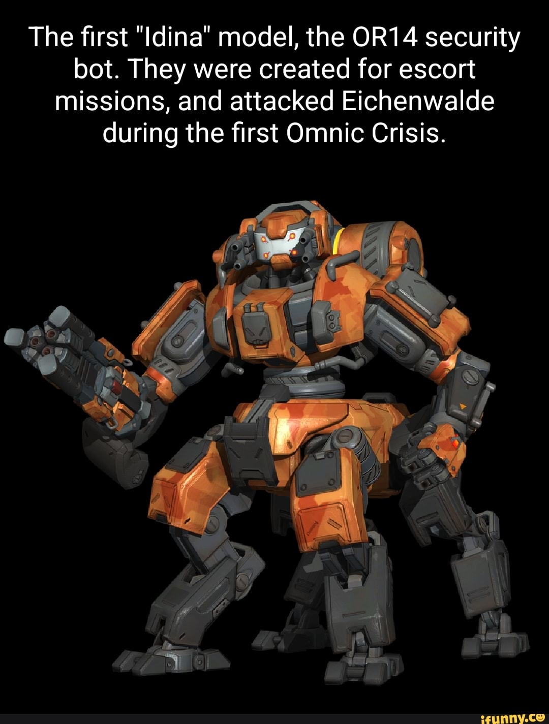 The first "Idina" model, the OR14 security bot. They were created for ...
