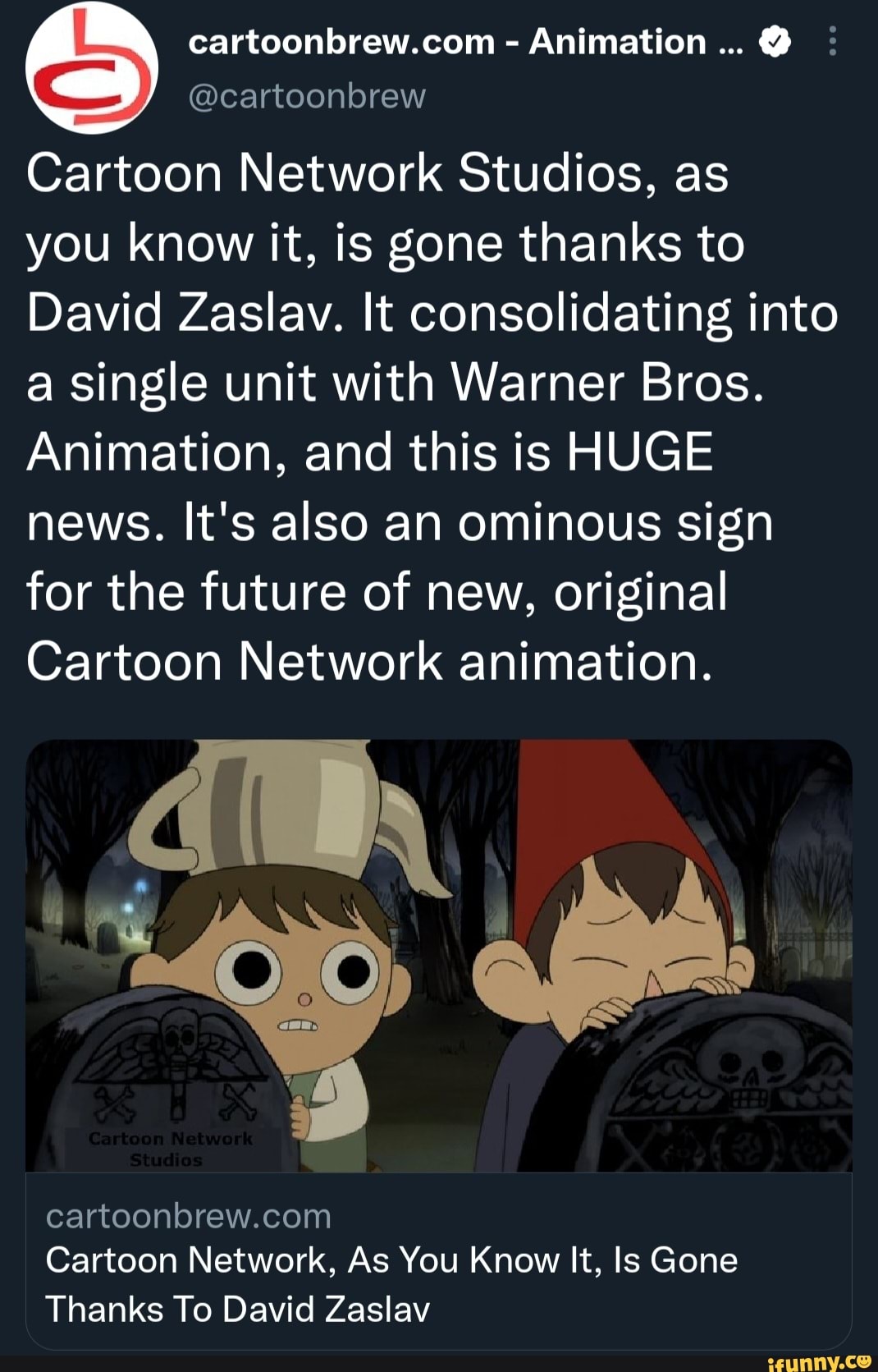 Animation Cartoon Network Studios, as you know it, is gone thanks to ...