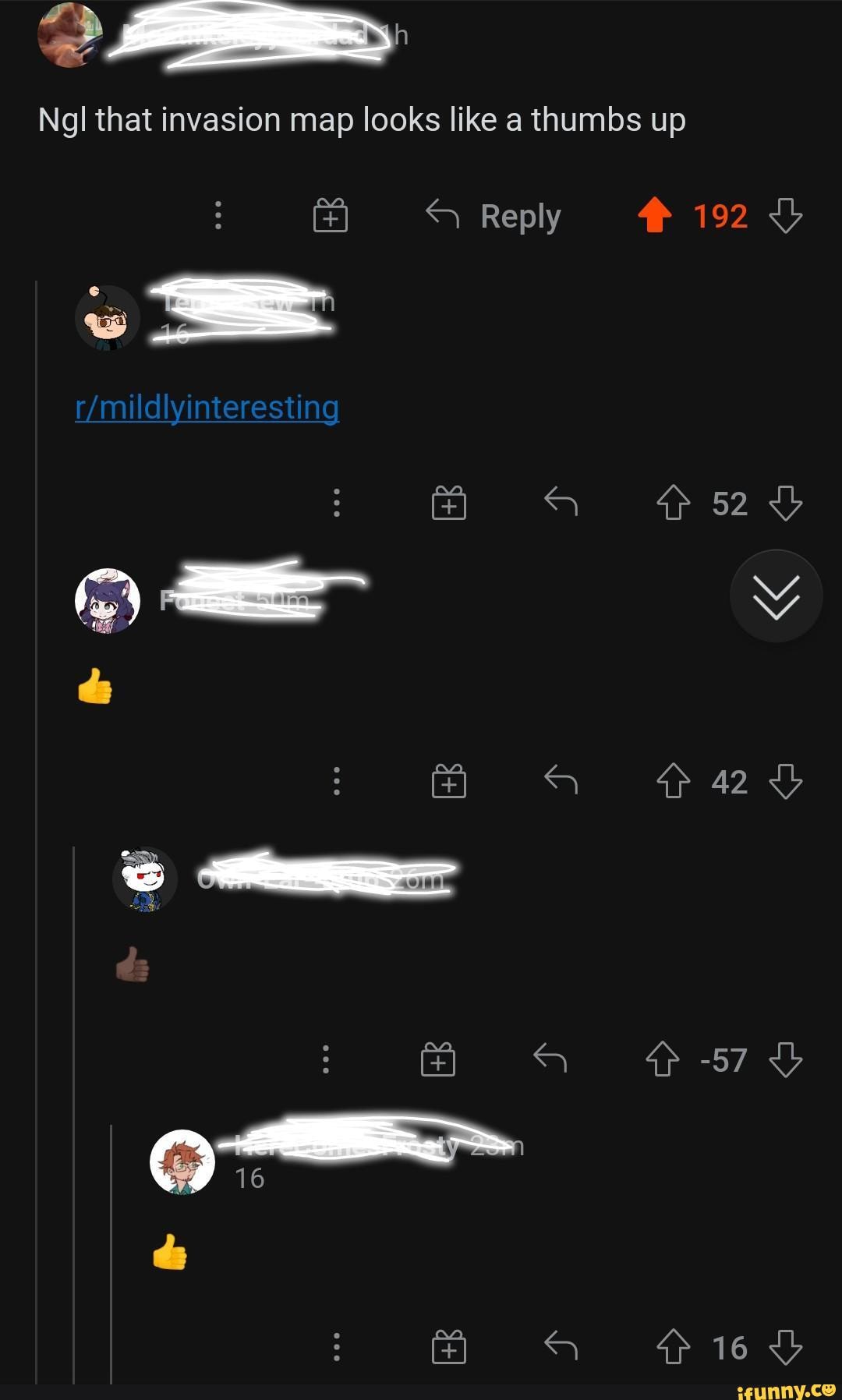 Ngl that invasion map looks like a thumbs up Reply 192 52 DH 42 -57 16 ...