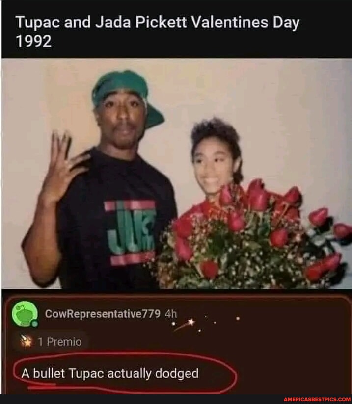 Tupac and Jada Pickett Valentines Day 1992 CowRepresentative779 Premio ...