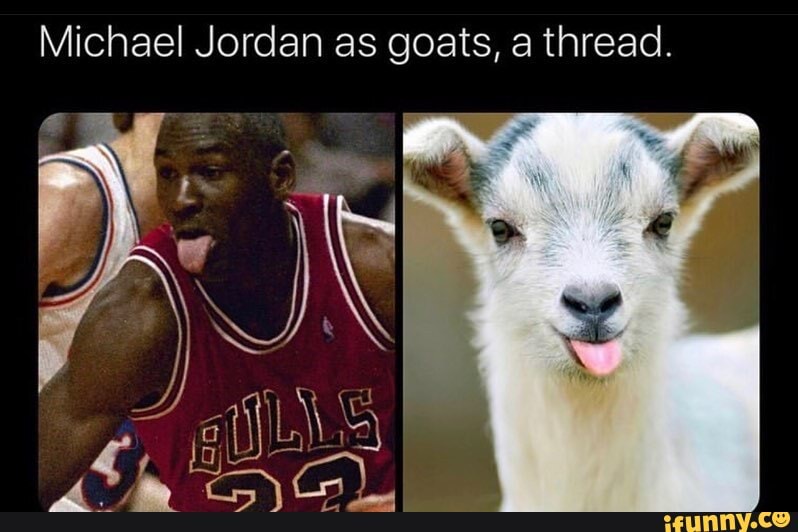 Michael Jordan as goats, a thread. - iFunny