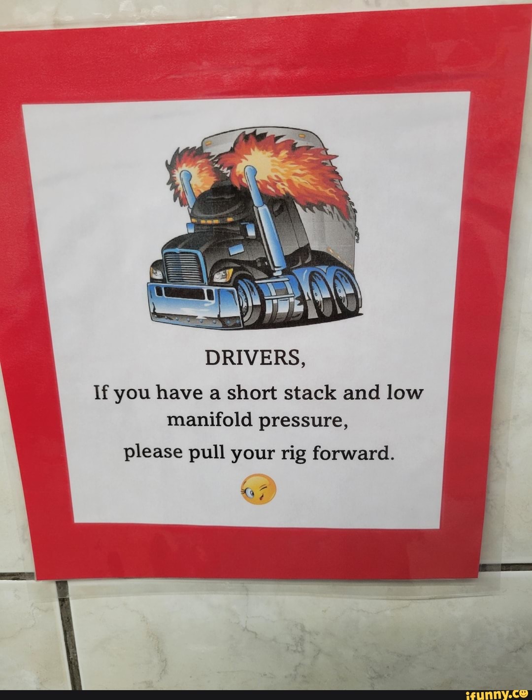 DRIVERS, If you have a short stack and low manifold pressure, please ...