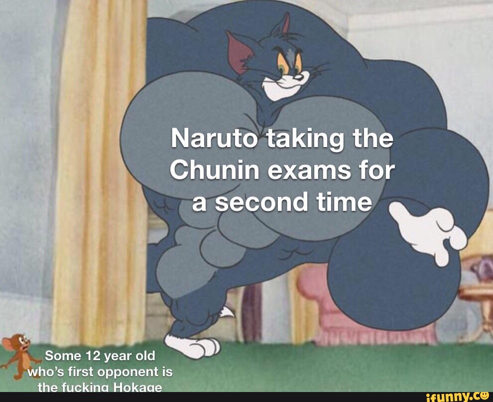 Ww Naruto taking the Chunin exams for a second time Some 12 year old ...