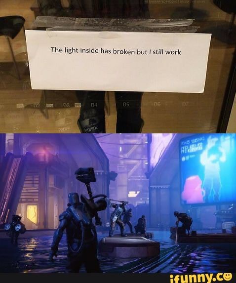 The light inside has broken but still work - iFunny