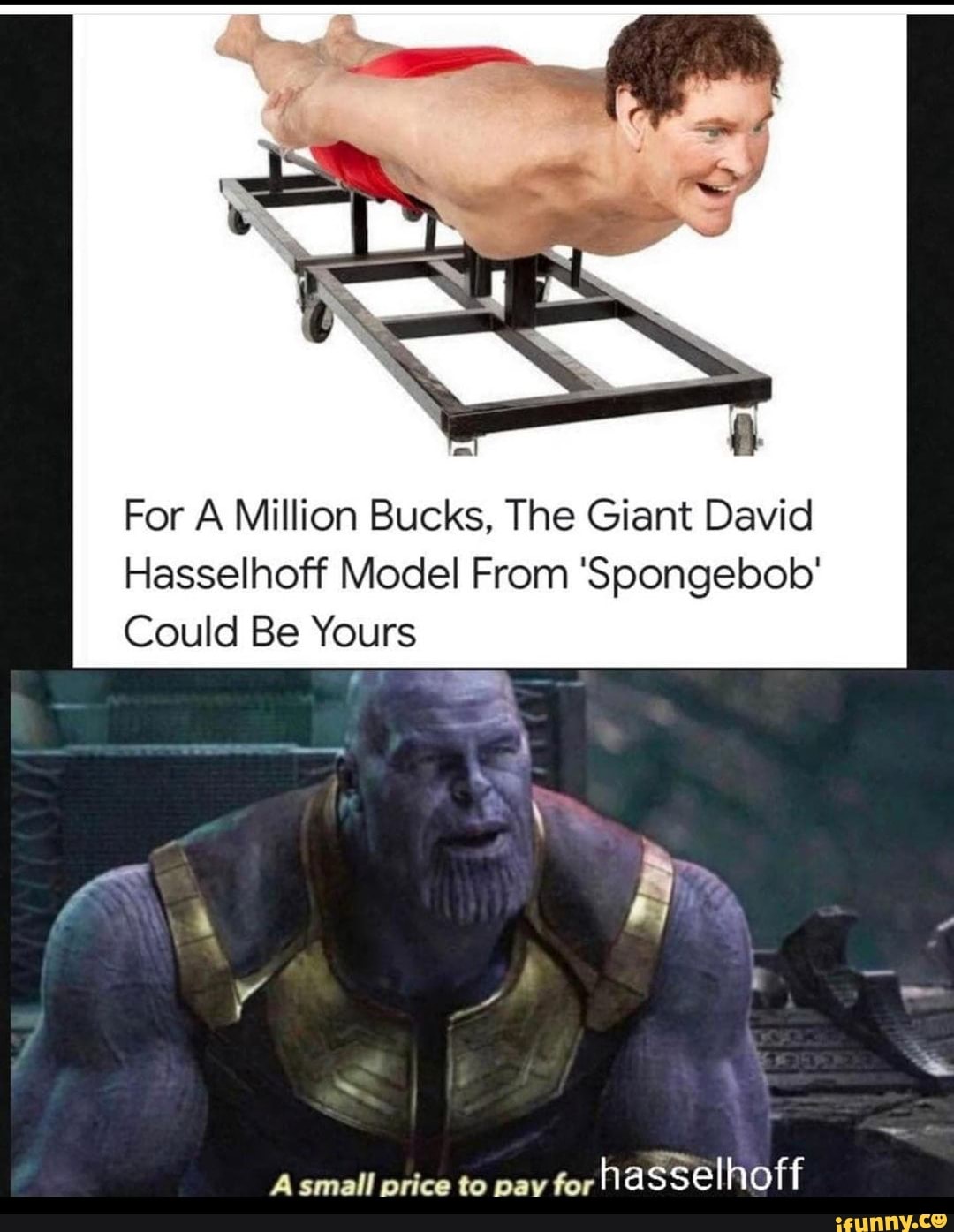 For A Million Bucks, The Giant David Hasselhoff Model From 'Spongebob ...