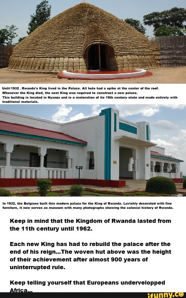 In 1932, the Belgians built this modern palace for the King of Rwanda ...