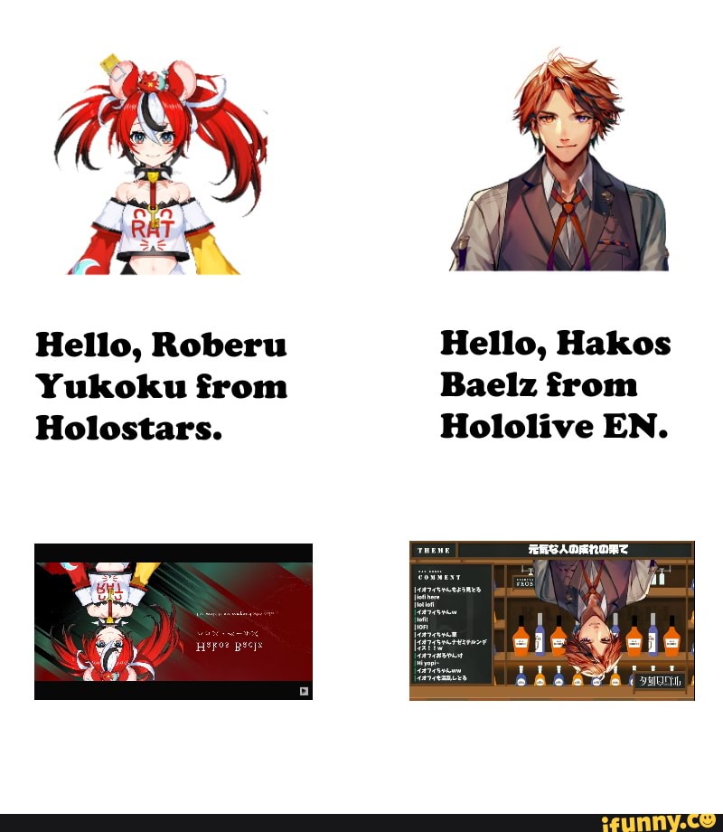 Hello, Roberu Hello, Hakos Yukoku from Baelz from Holostars. Hololive ...