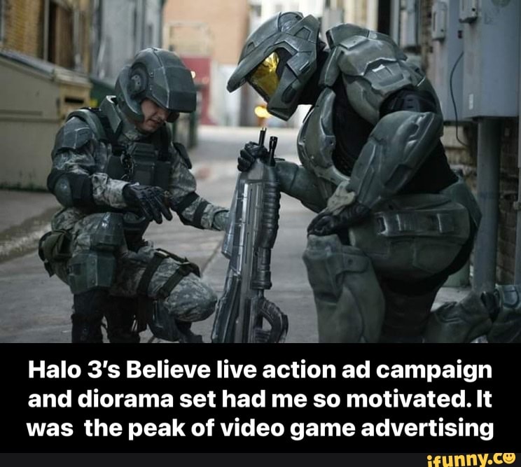 Halo Believe live action ad campaign and diorama set had me so motivated. It was the peak of ...