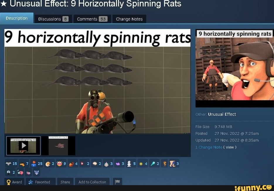 * Unusual Effect: 9 Horizontally spinning Rats horizontally spinning ...