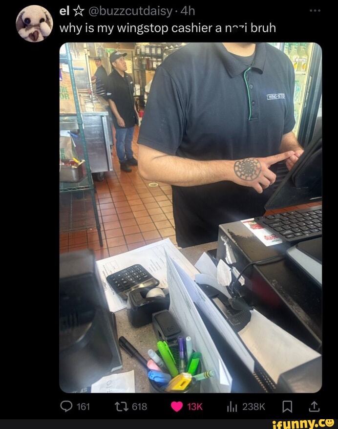 El whuzzcutdaisy- why is my wingstop cashier a bruh 161 - iFunny