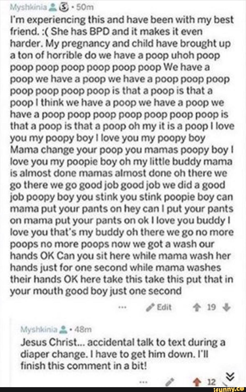 I' m expetiencing this and have been with my best friend. :( She has ...