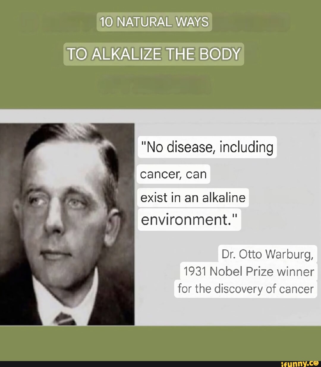 10 NATURAL WAYS TO ALKALIZE THE BODY I "No disease, including cancer, can exist in an alkaline ...