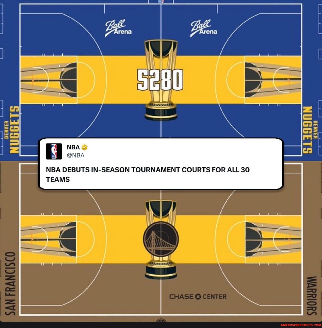 Thoughts on the in-season tournament courts? 👀 (Via @nba ) . . . . . #NBA #basketball #lakers # ...