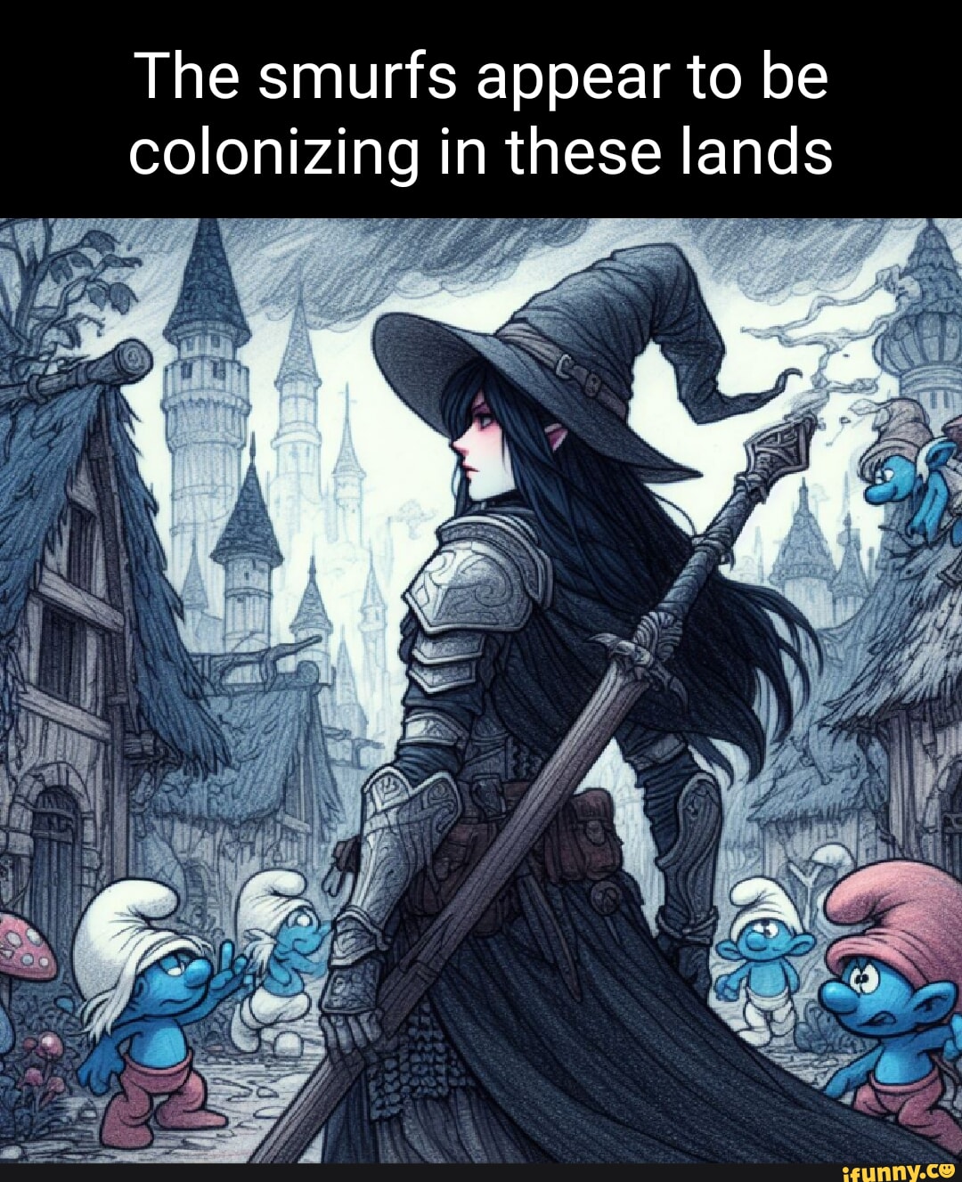 Smurfs memes. Best Collection of funny Smurfs pictures on iFunny