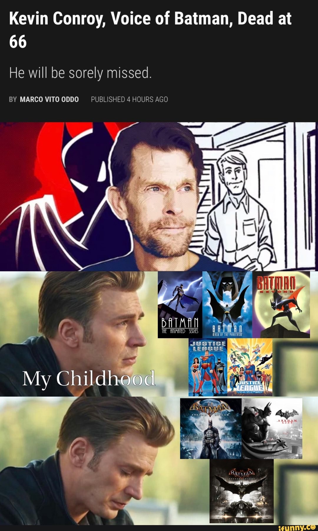 Kevin Conroy, Voice of Batman, Dead at 66 He will be sorely missed. BY ...