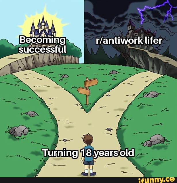 Becoming lifer successful Turning 18 years old - iFunny