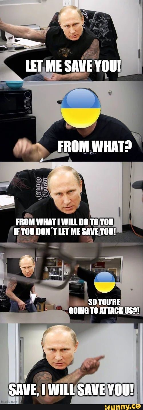 LET ME SAVE YOU! FROM WHAT? FROM WHAT WILL DO YOU IF YOU DON'T LET ME ...