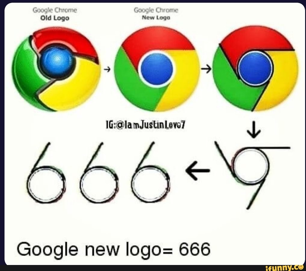 Old Logo New Loga Google new logo= 666 - iFunny