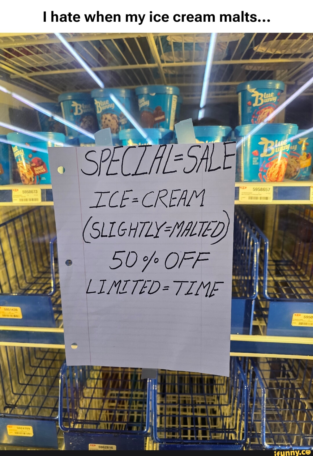 I hate when my ice cream malts... (S11G SHILYMMLEED) " 50 OFF LIMITED ...