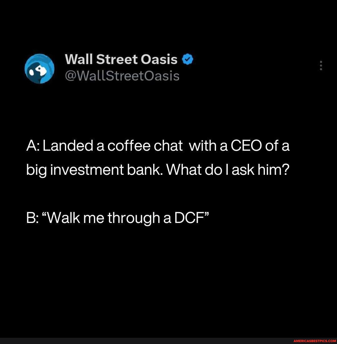 😎 #investmentbanking #memes - Wall Street Oasis @ @WallStreetOasis A ...