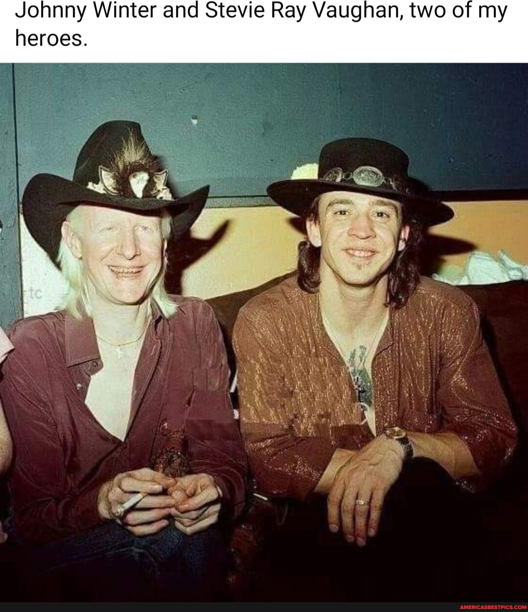 Johnny Winter and Stevie Ray Vaughan, two of my heroes. - America’s ...