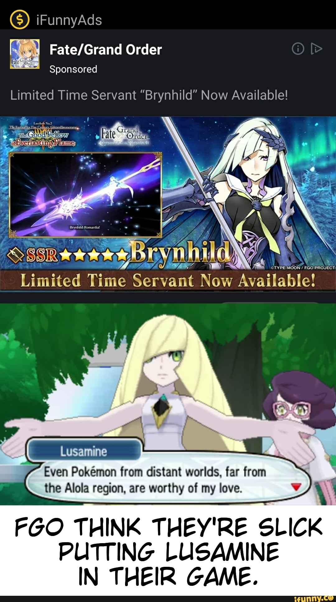 AIN Fate/Grand Order Sponsored Limited Time Servant "Brynhild" Now ...