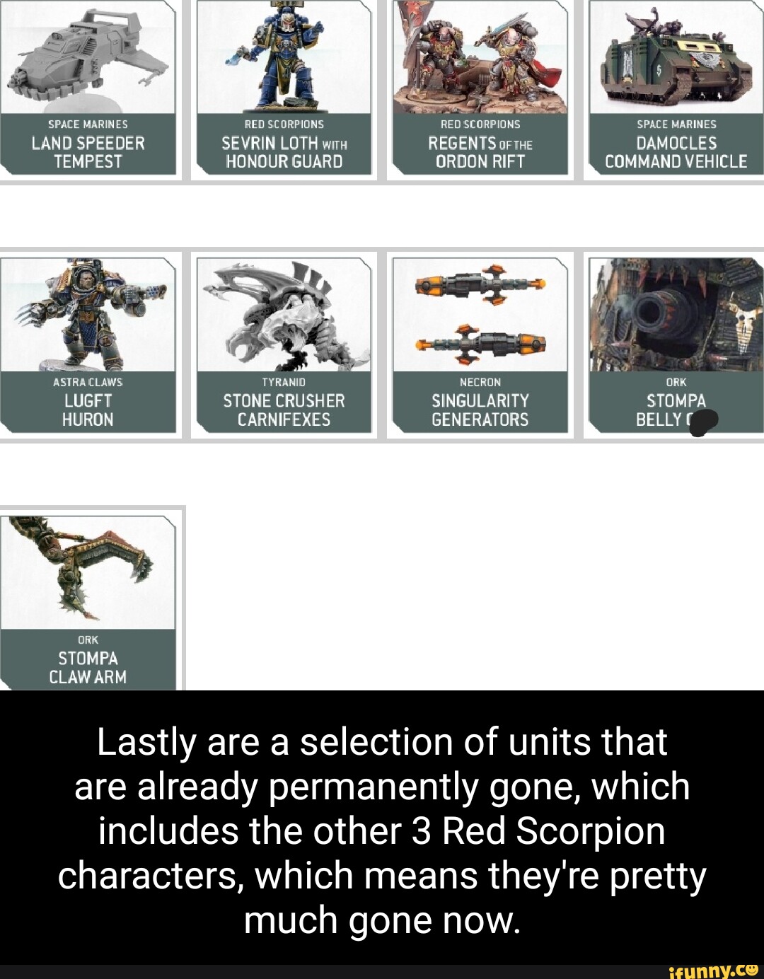 SPACE MARINES RED SCORPIONS RED SCORPIONS LAND SPEEDER SEVRIN LOTH TH ...